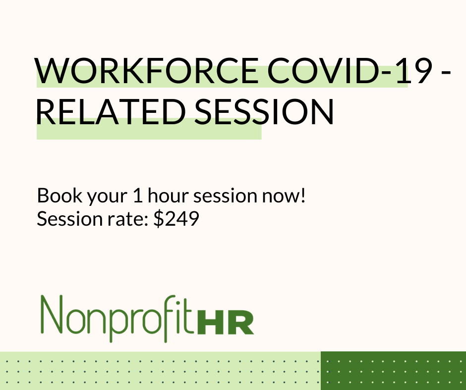 WORKFORCE COVID-19 - RELATED SESSION | Nonprofit HR