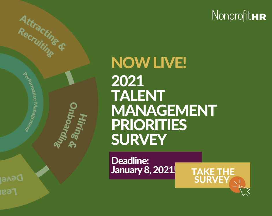 2021 Nonprofit Talent Management Priorities Survey | Nonprofit HR