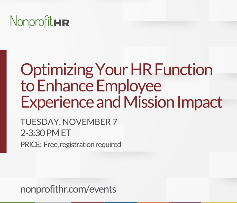 Nonprofit HR Events | Education & Insights | Nonprofit Professionals