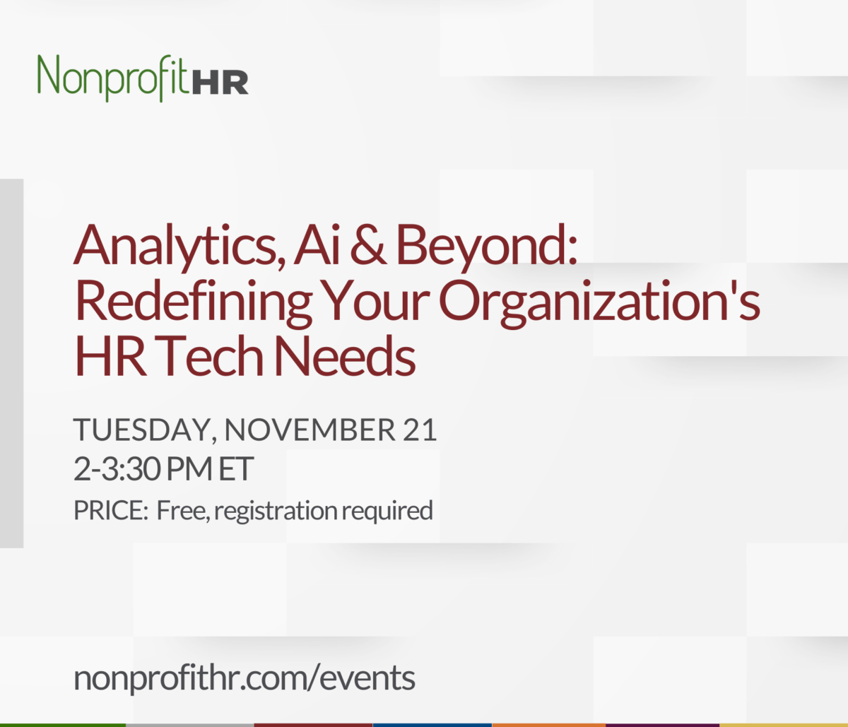 Nonprofit Hr Events Education Insights Nonprofit Professionals