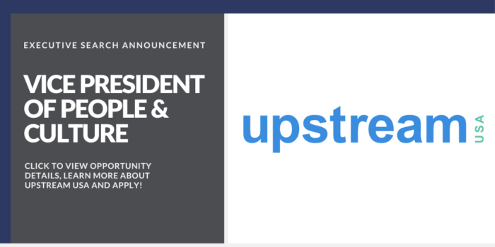 Executive Search: Vice President of People & Culture - Upstream USA ...
